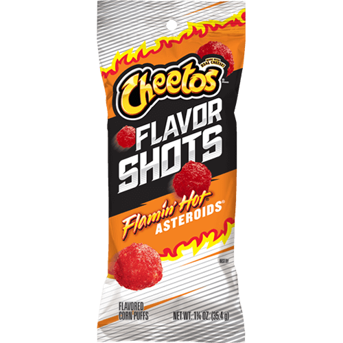 CHEETOS® Flavor Shots FLAMIN' HOT® ASTEROIDS® Flavored Snacks | Cheetos