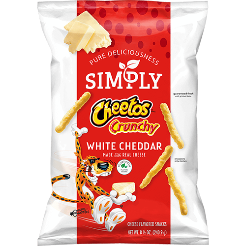 CHEETOS® Simply Crunchy White Cheddar Cheese Flavored Snacks | Cheetos