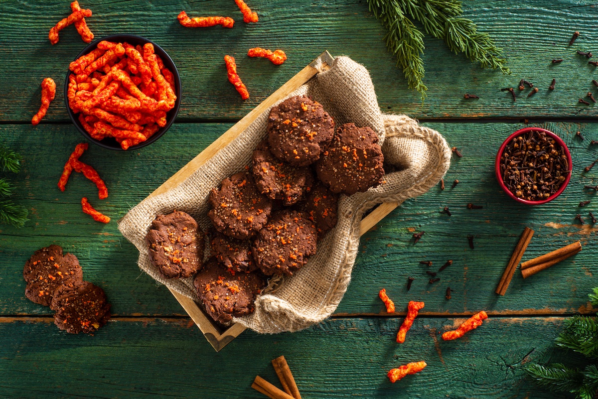 CHEETOS® FLAMIN' HOT® Chocolate Gingerbread Cookies | Cheetos