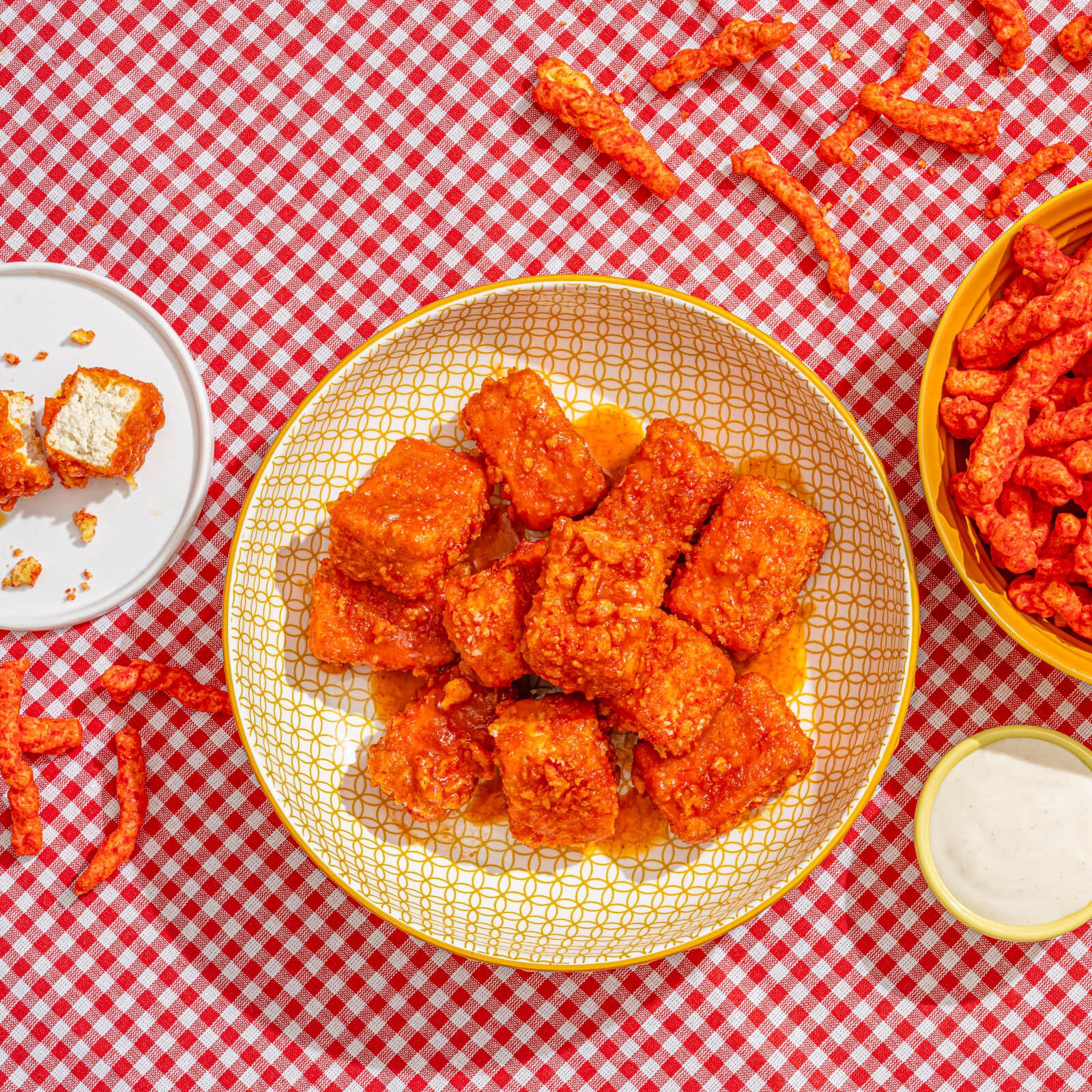 CHEETOS® FLAMIN' HOT® Tofu Nuggets | Cheetos