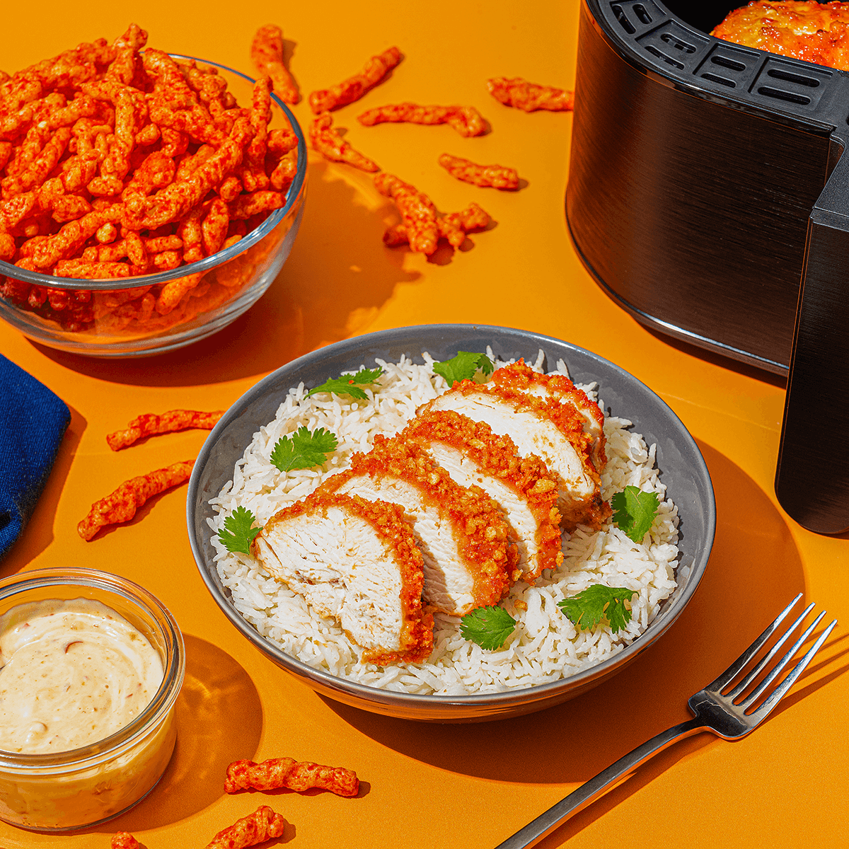 CHEETOS® FLAMIN' HOT® Bang Bang Air-Fryer Chicken | Cheetos