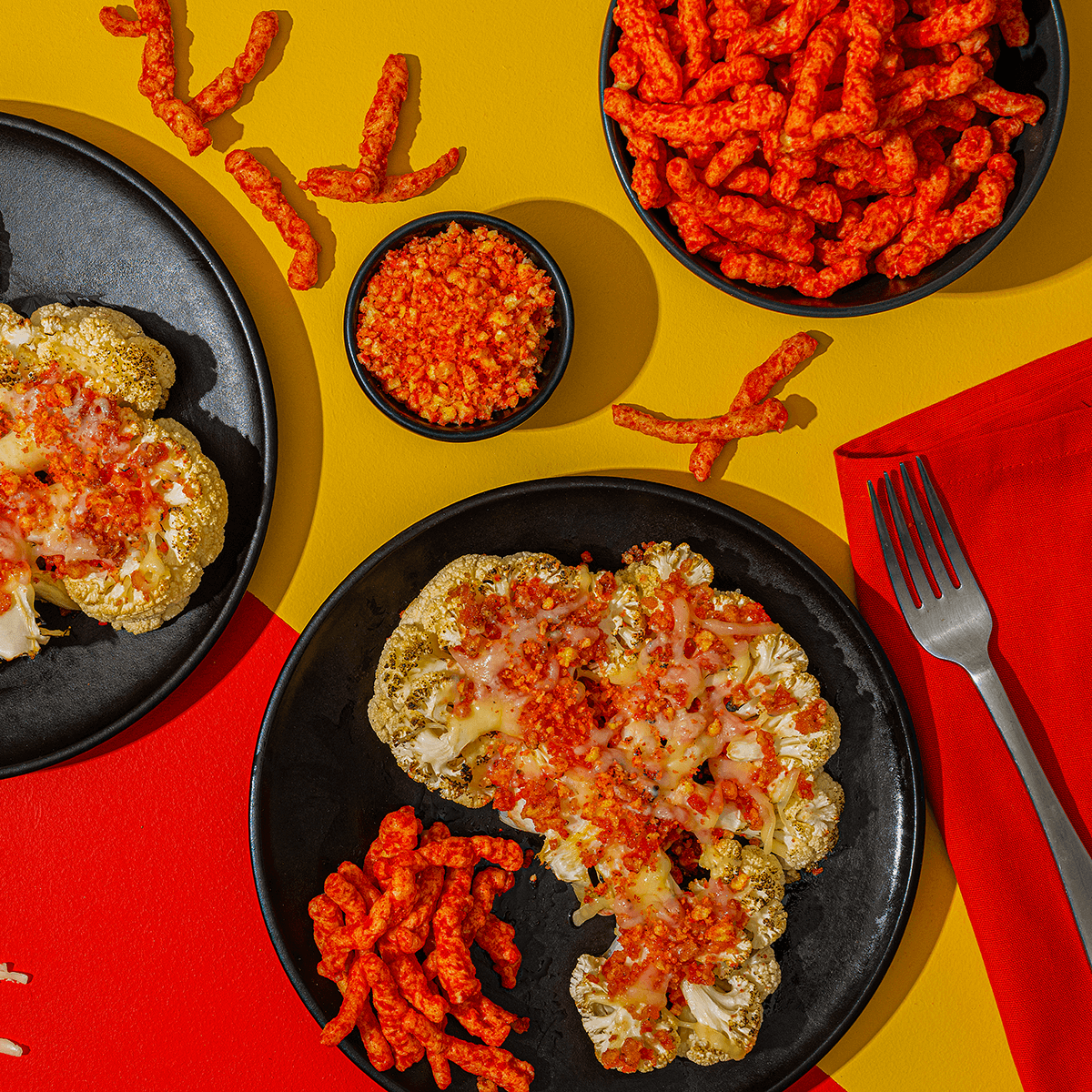 CHEETOS® FLAMIN' HOT® Cheesy Cauliflower Steak | Cheetos